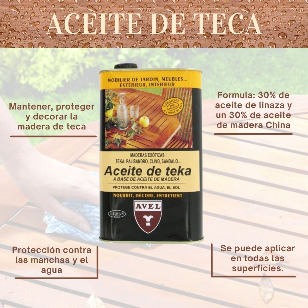 Como utilizar el Aceite de Teca para proteger muebles de madera - Don Mendo